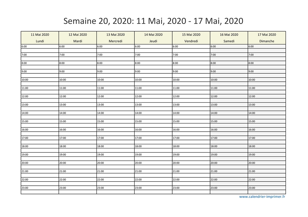 Semaine 20 2020