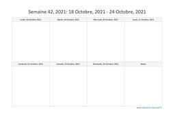 Semaine 42 2021
